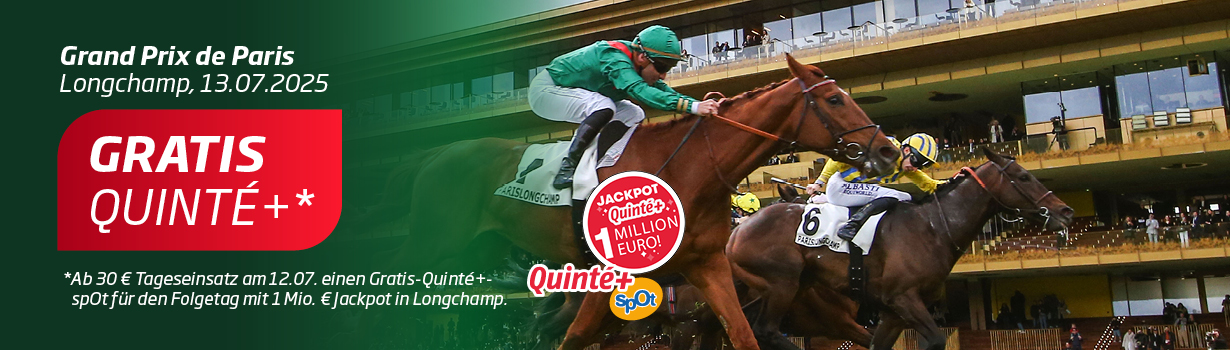 Gratis-Quinté+-spOt bei WETTSTAR zum Tag des Grand Prix de Paris ...